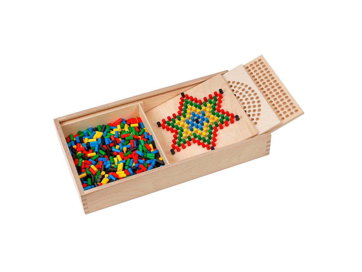 habapro – Steckbrett-Set | 1000 Stecker für kreatives Legen