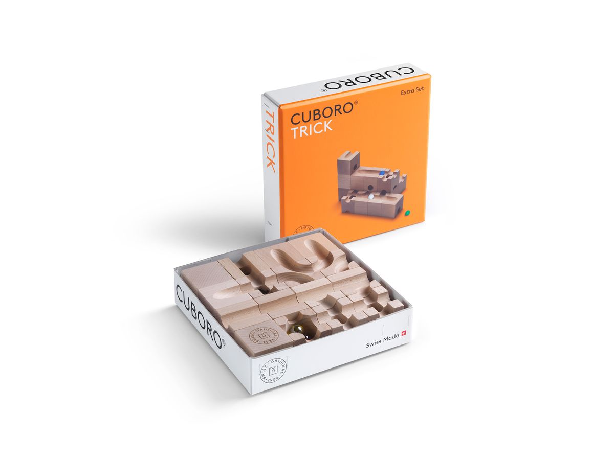 Cuboro TRICK 16 Würfel | Das Kugelbahnsystem
