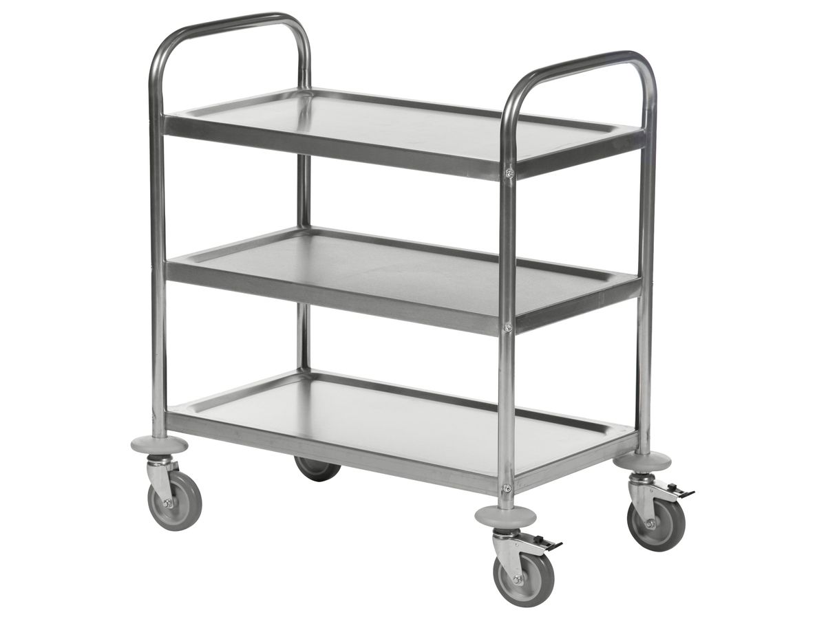 Servierwagen Edelstahl | robust & wendig